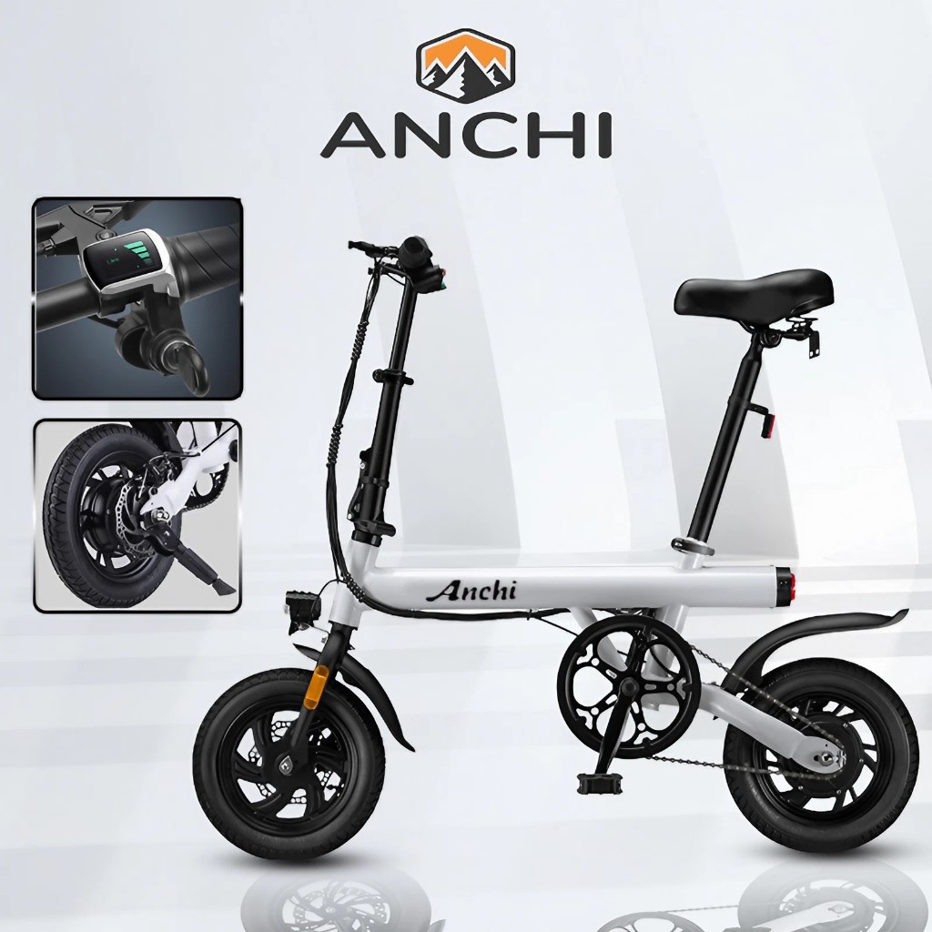 ANCHI รถจักรยานไฟฟ้าพับได้ Electric Bicycle S1 แบตลิเที่ยม 36V ขับได้ ...