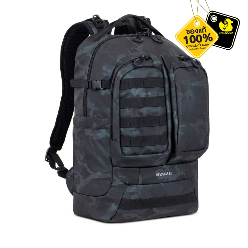 Rivacase - 7661 navy camo 32L Rucksack | Shopee Thailand