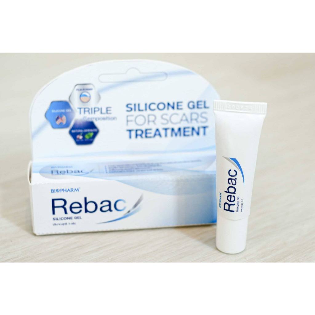 Biopharm Rebac รีแบค ซิลิโคนเจล เจลลดรอยแผลเป็น ขนาด 5 , 15 กรัม ...