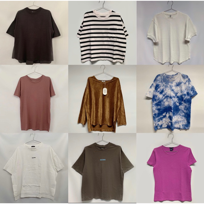 เสื้อญี่ปุ่นมือสอง หลายแบรนด์ Gap // GU // etc. | Shopee Thailand
