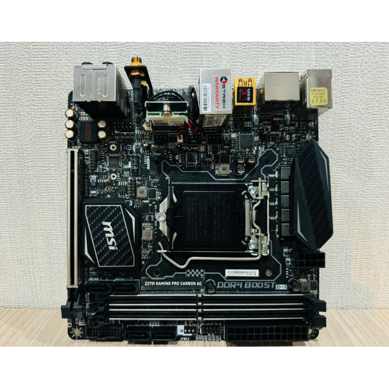 MAINBOARD (เมนบอร์ด) 1151 MSI Z270-I GAMING PRO CARBON AC WIFI [Mini ...