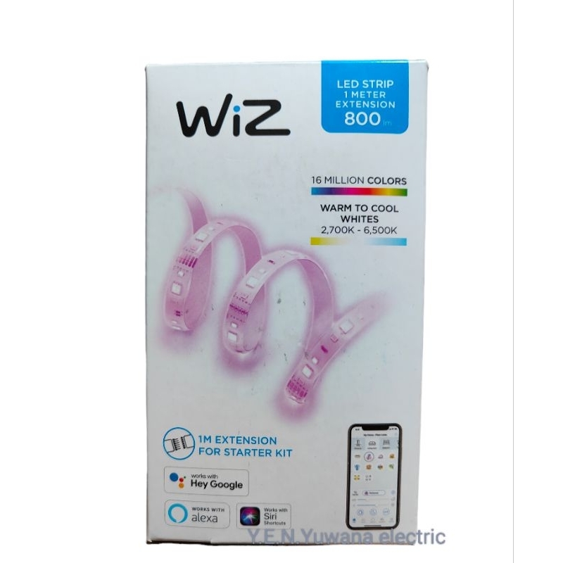 ไฟเส้นอัจฉริยะ Philips WiZ Smart LED Strip Extension ยาว1เมตร(ส่วนต่อ ...
