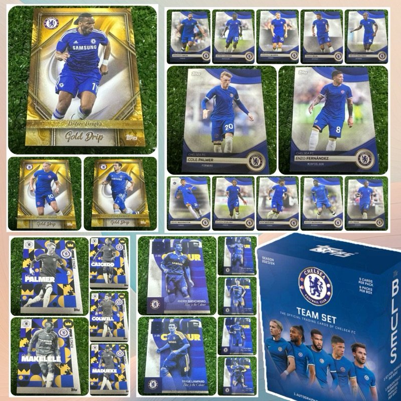 การ์ดบอลเชลซี กล่อง 2023-24 TOPPS CHELSEA FC TEAMSET ลิขสิทธิ์แท้ TOPPS ...
