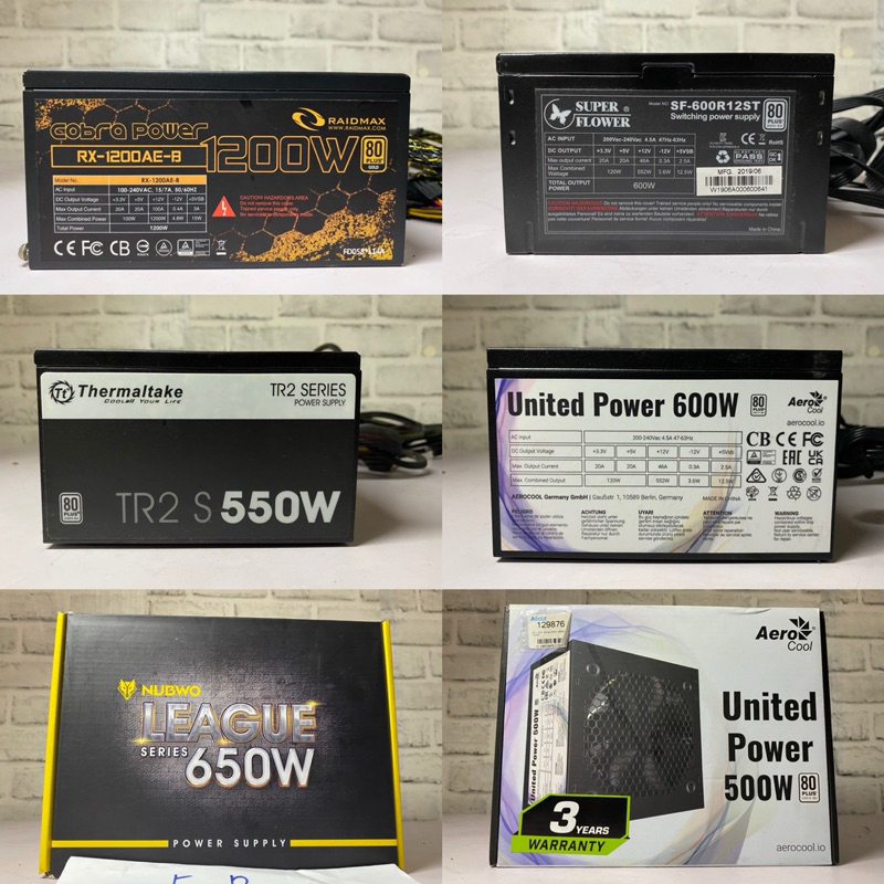 PSU ราคาถูกหลายรายการครับ 500W-1200W เลือกชมก่อนได้ครับ | Shopee Thailand