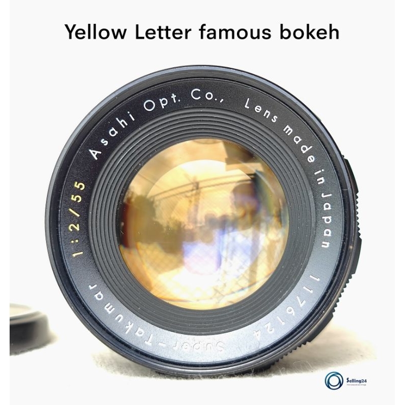 เลนส์มือหมุน Asahi Super Takumar 55 mm F2(16) Yellow Letter famous ...