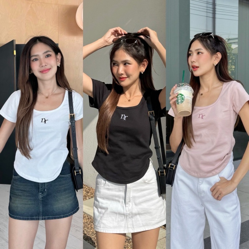 NICHARISSHOP - รุ่น Tiny Basic Tee-ส่งต่อ | Shopee Thailand