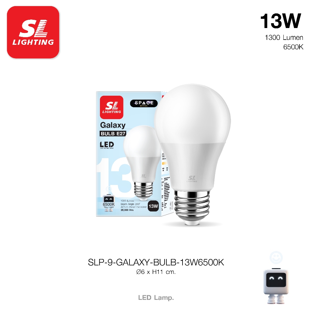 SL LIGHTING | LED GALAXY BULB 9W, 13W, 15W , 18W ขั้วหลอด E27 มีให้เลือก 4 แสง | Shopee Thailand