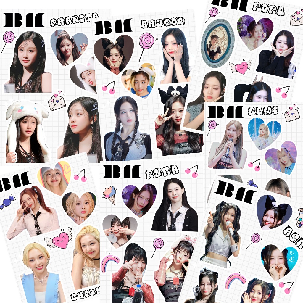 Baby monster สติ๊กเกอร์ sticker fanmade แบบไม่ไดคัท (ใช้กรรไกรตัดเอง ...