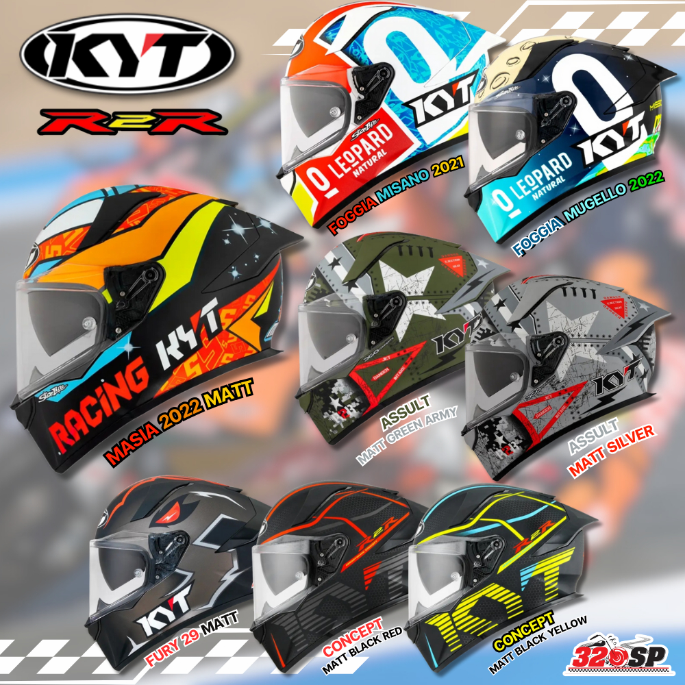 หมวกกันน็อค KYT R2R PRO | หมวกโมเดลใหม่ล่าสุดจาก KYT ส่งไว!!! | Shopee Thailand