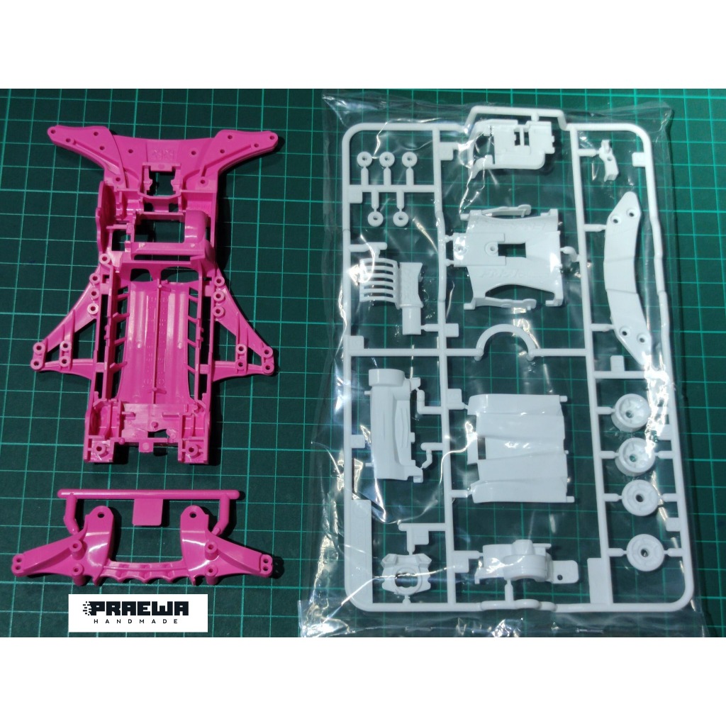โครง FMA ชมพู แท้ จากกล่องหมีบราวน์ - TAMIYA FM-A Chassis Set Pink Mini ...