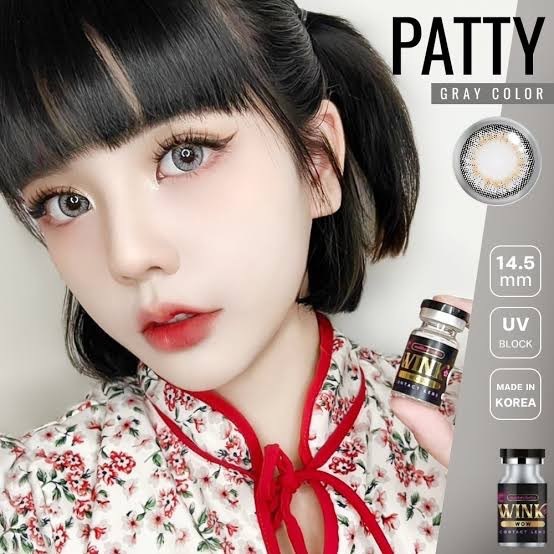 Patty Gray บิ๊กอาย สีเทา 3tone ขอบฟุ้ง ตาหวาน เซ็กซี่ Wink Wow Contact ...