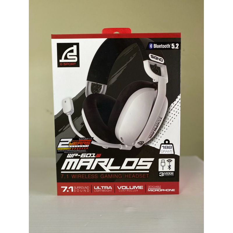 Signo WP-601 Marlos 7.1 Wireless Gaming Headset หูฟังเกมมิ่งไร้สาย มือ ...