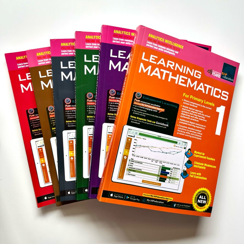 Learning Mathematics Singapore Math SAP workbook Maths Large size ...