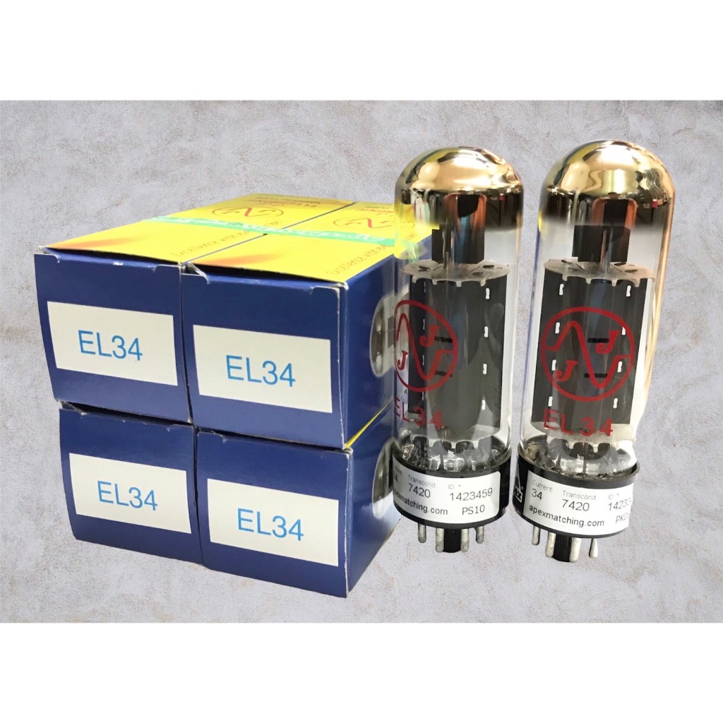 หลอดเครื่องเสียง EL34 ยี่ห้อ JJ Match Pair | Shopee Thailand