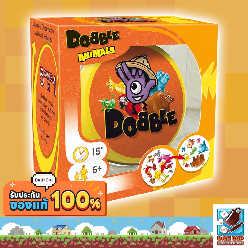 [ของแท้] Dobble Animals Board Game | Shopee Thailand