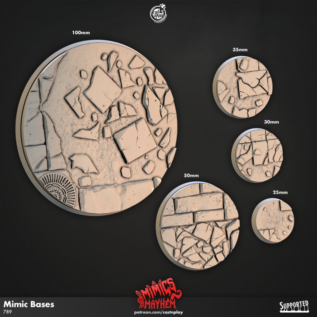 Mimic Bases - Mimics Mayhem / 3D printed base CNP | Shopee Thailand