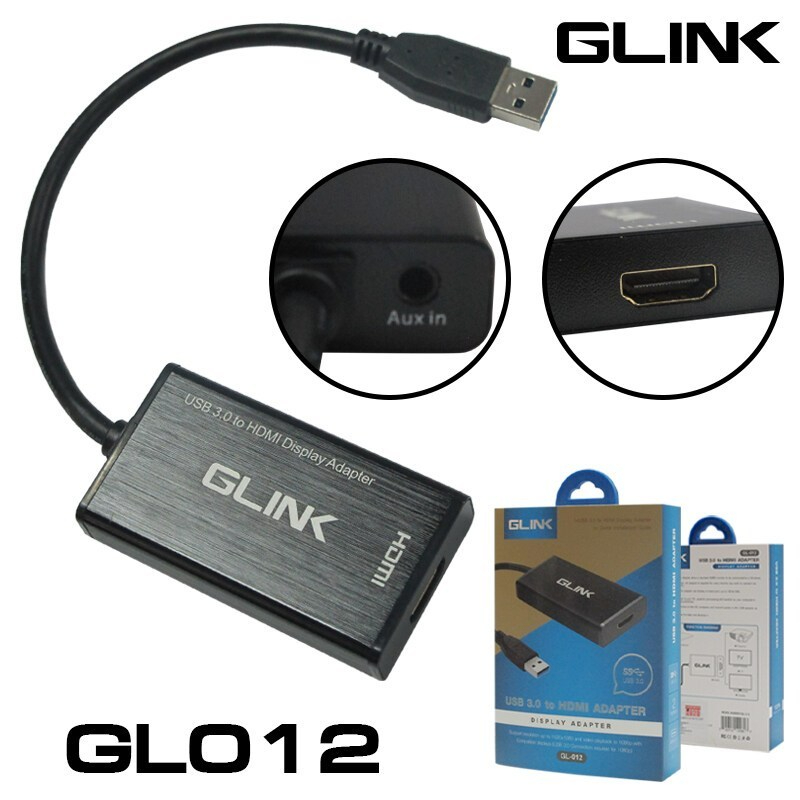 Glink GL-012 USB3.0 TO HDMI Display Adapter ตัวแปลงสัญญาณ USB เป็น HDMI ...