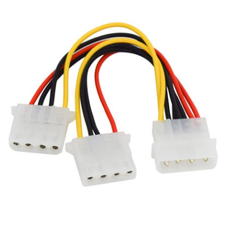 สาย Y-Power IDE หัว molex 2Port 1 X 4 Pin Power Converter อะแดปเตอร์แยก ...