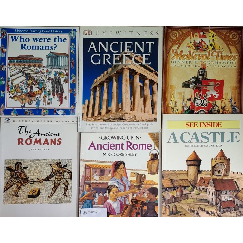 ks16-3 Ancient Romans, Greece, Rome, Medieval times, castles หนังสือมือ ...