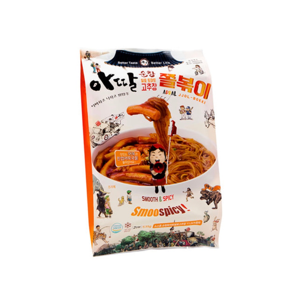 [ของแท้] 아딸쫄볶이 Addal Jjol-bokki (จอลบกกีสำเร็จรูป - แบบแช่แข็ง) 535g ...