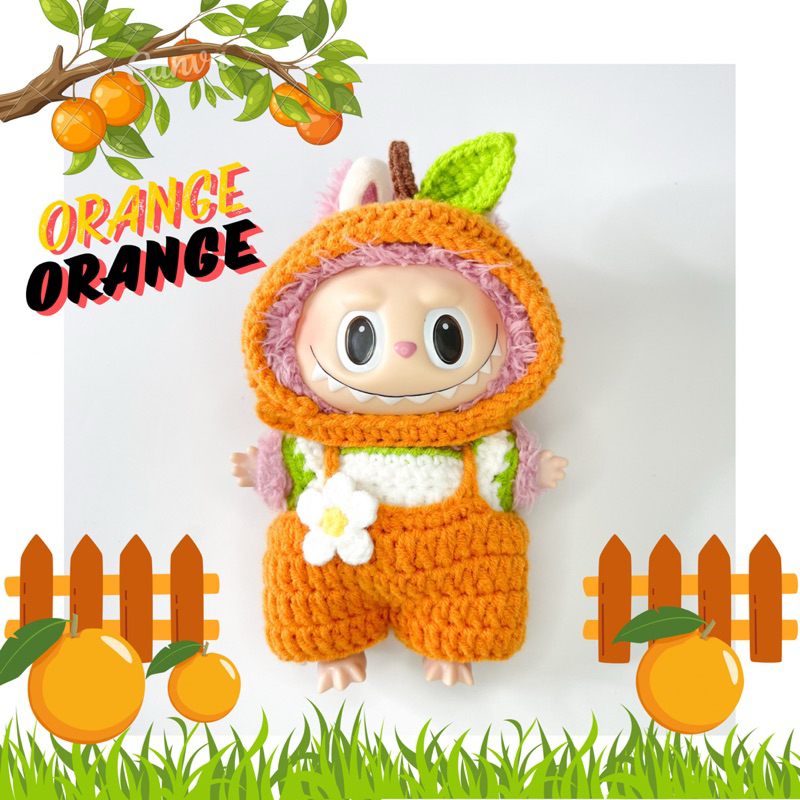 ชุดลาบูบู้ 🍊 Orange cute 🫶🏼 Labubu macaron | Shopee Thailand