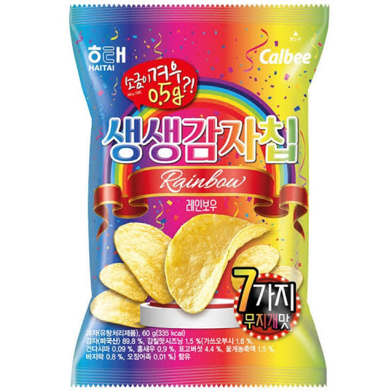 ct Haitai potato chips rainbow 60g. มันฝรั่งทอดกรอบรสกลมกล่อม จากเกาหลี ...