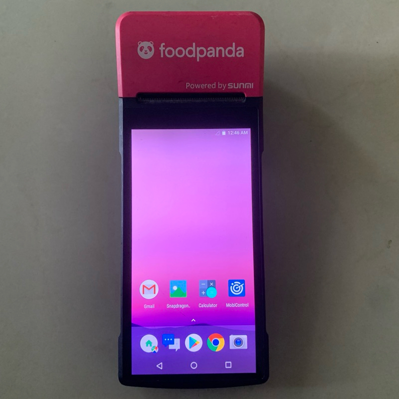 Sunmi V2 Pro/POS Foodpanda มือสอง ปลดล็อคแล้ว มีรอยร้าวที่ทัช ไม่บาดมือ ...