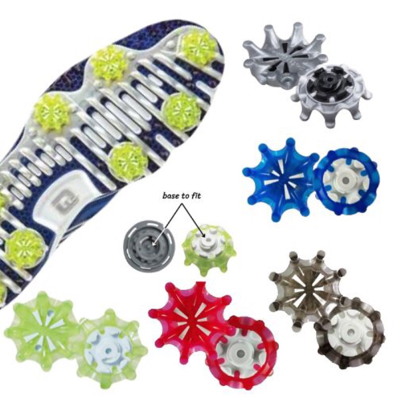 ปุ่มรองเท้ากอล์ฟ 1 pcs spikes cleats golf shoes Slimlock & Fast Twist 3 ...