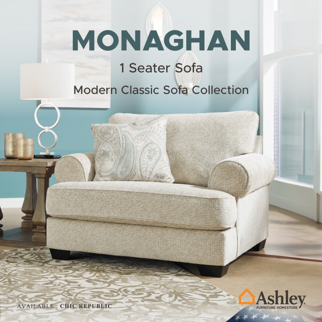 Ashley โซฟา 1 ที่นั่ง รุ่น MONAGHAN/1,1 Seater Sofa | Shopee Thailand