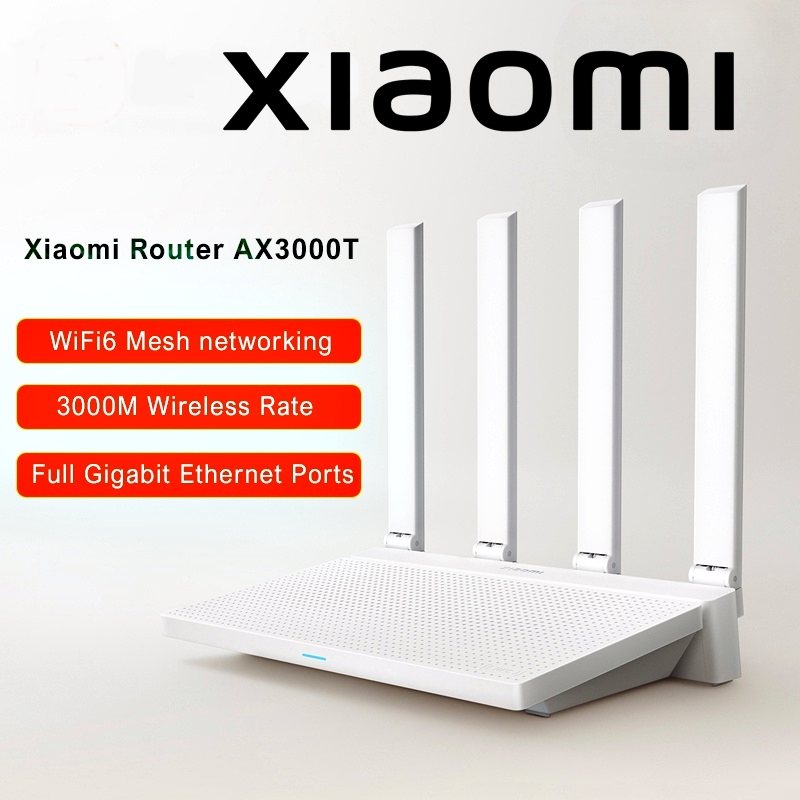 Xiaomi Router AX3000T Wi-Fi 6 Mesh Xiaomi ความเร็วไร้สาย 3000Mbps การ ...