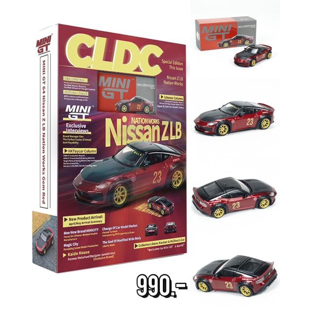 CLDC BOOK with interview MINIGT bundle with 1:64 MINI GT Nissan Z LB ...