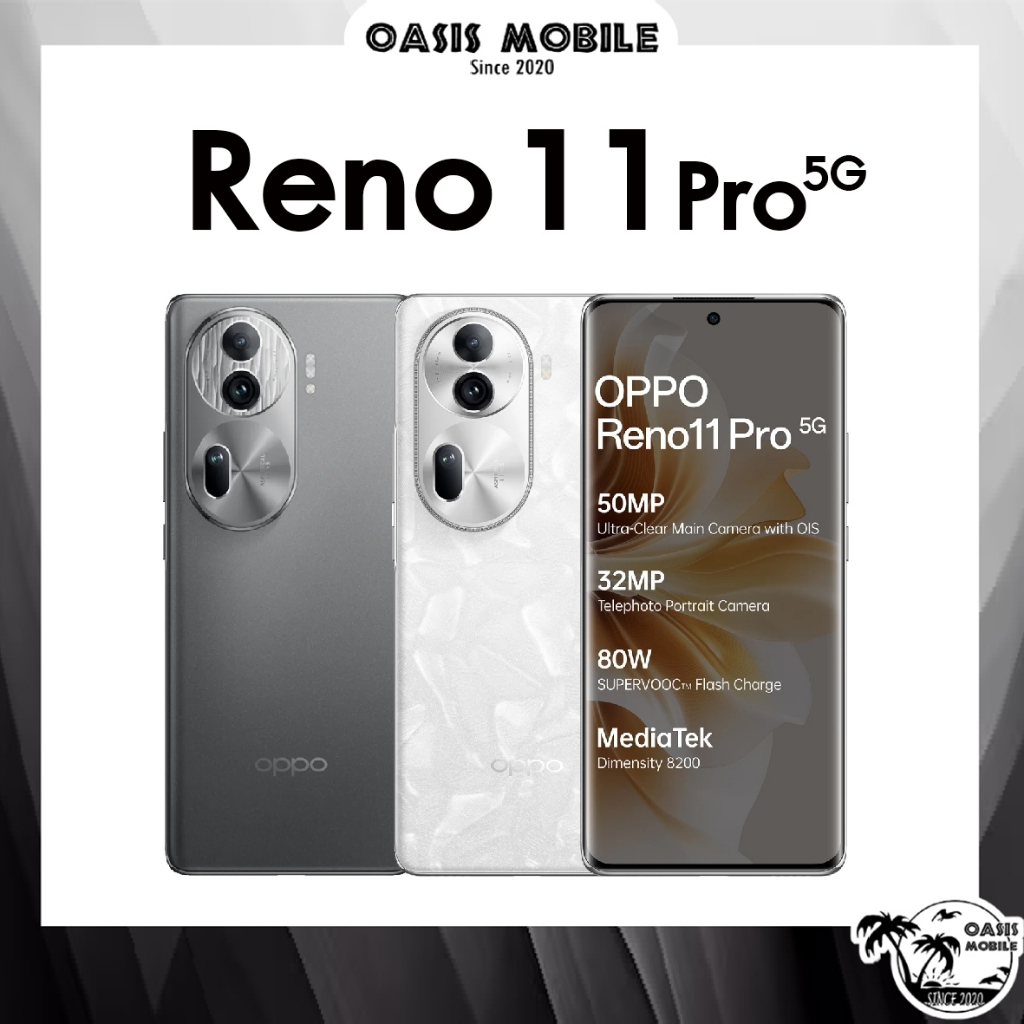 [Sale] OPPO Reno 11 Pro (12+512) 32MP 80W แบตเตอรี่ 4600mAh l Reno 11 ...