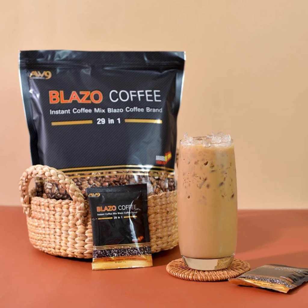 BLAZO COFFEE กาแฟเบลโซ่ กาแฟเพื่อสุขภาพ ด้วยสารสกัดสมุนไพรเข้มข้น 29 ชนิด Blazo Coffee Instant ...