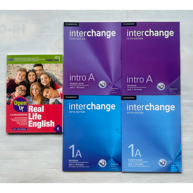 ใหม่มีตำหนิขอบแดง หนังสือเรียน ปวช. open up Real life English ...