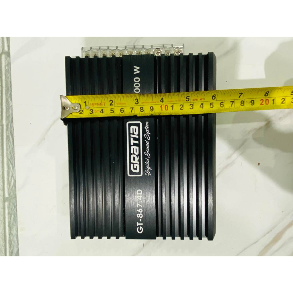 GRATIA รุ่น GT-867.4D เพาเวอร์แอมป์ สำหรับขับเสียงกลางแหลม คลาสดี Class D 4CH 2000watts.วัตต์ ...