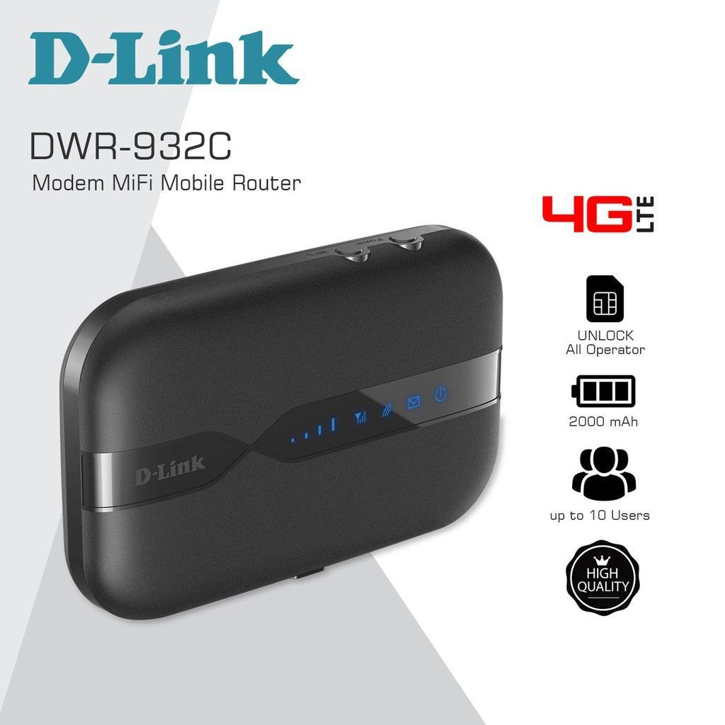 D-link DWR-932C N300 4G/LTE Mobile Router อุปกรณ์กระจายสัญญาณไวไฟแบบพกพา | Shopee Thailand