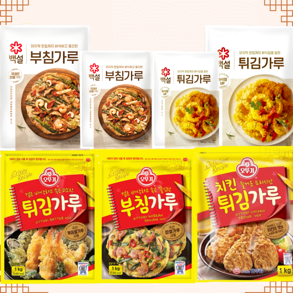 แป้งชุบแป้งทอดแพนเค้กเกาหลี,พาจอน Korean Pancake Frying Mix Power ขนาด 500g. 1 Kg. ยี่ห้อ CJ ...