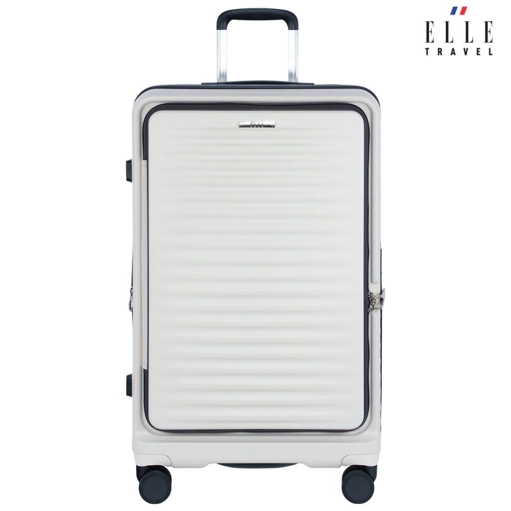 ELLE Travel Ripple Collection, Trunk - 26" Luggage, 100% Polycarbonate ...