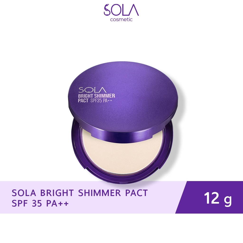 Sola - โซลา แป้งวิ้ง ผิวเนียนไบร์ท [Sola BRIGHT SHIMMER PACT] SPF35 ...