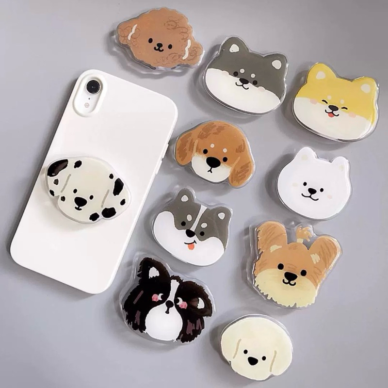 Supercase Popsocket Griptok iring ขาตั้งมือถือ กริ๊ปต๊อก กริ๊ปท็อก กริปทอก ไอริง หมา บีเกิ้ล ...
