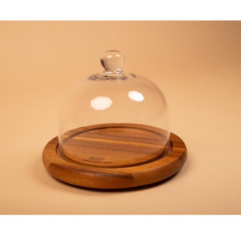BILLI DESIGN [GLASS DOME] ชุดฐานไม้ฝาครอบเเก้วขนาดกลาง | Shopee Thailand