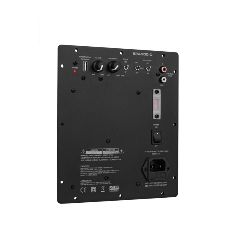 Dayton Audio SPA300-D 300 Watt Class-D Subwoofer Plate Amplifier ...