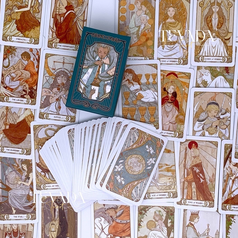 Moravia Tarot MINI ไพ่มอเรเวีย โมราเวีย ไซส์มินิ ขนาดพกพา ไพ่ทาโรต์ ไพ่ ...