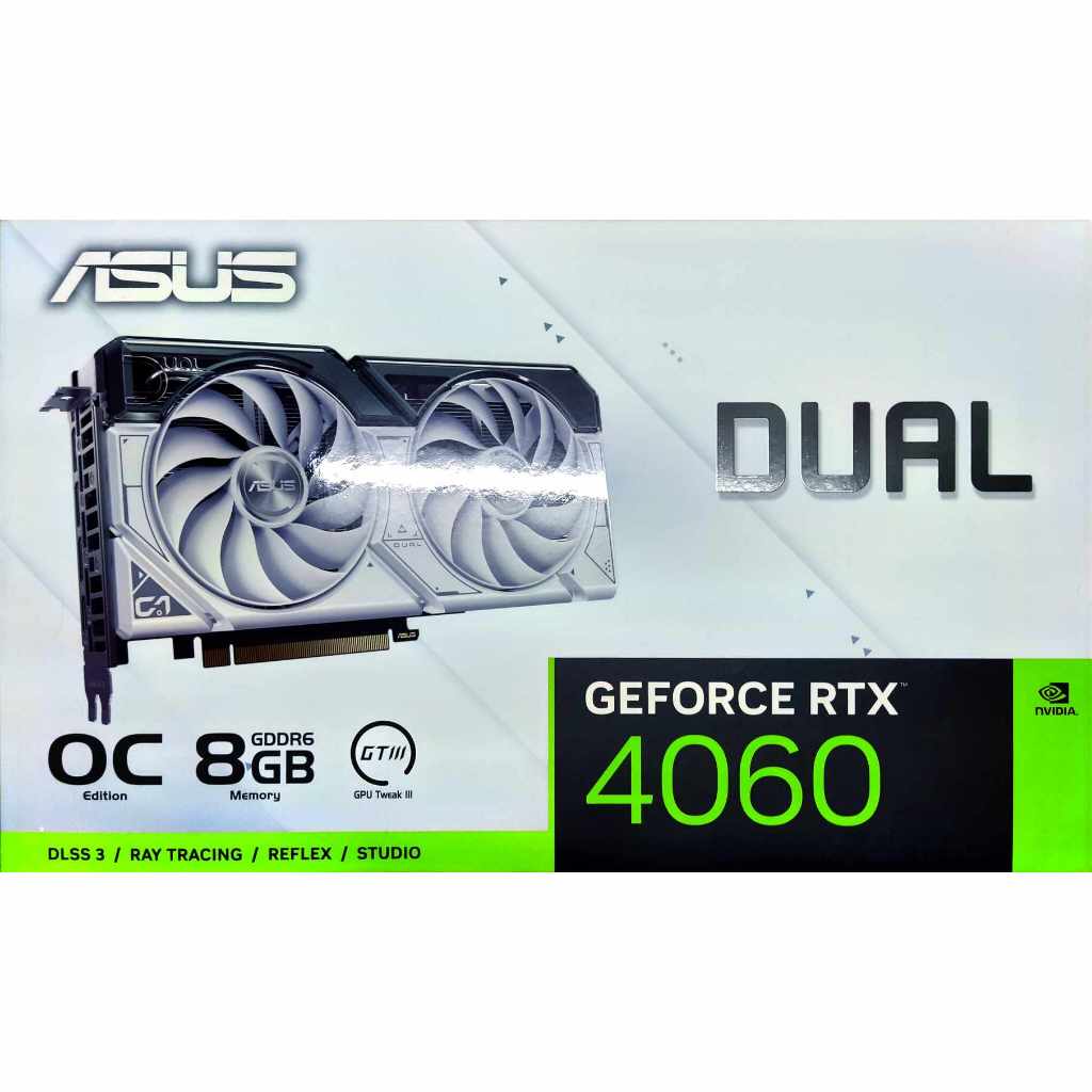 ASUS DUAL GEFORCE RTX 4060 White/Black OC EDITION 8GB GDDR6 มีของแถมวัน ...