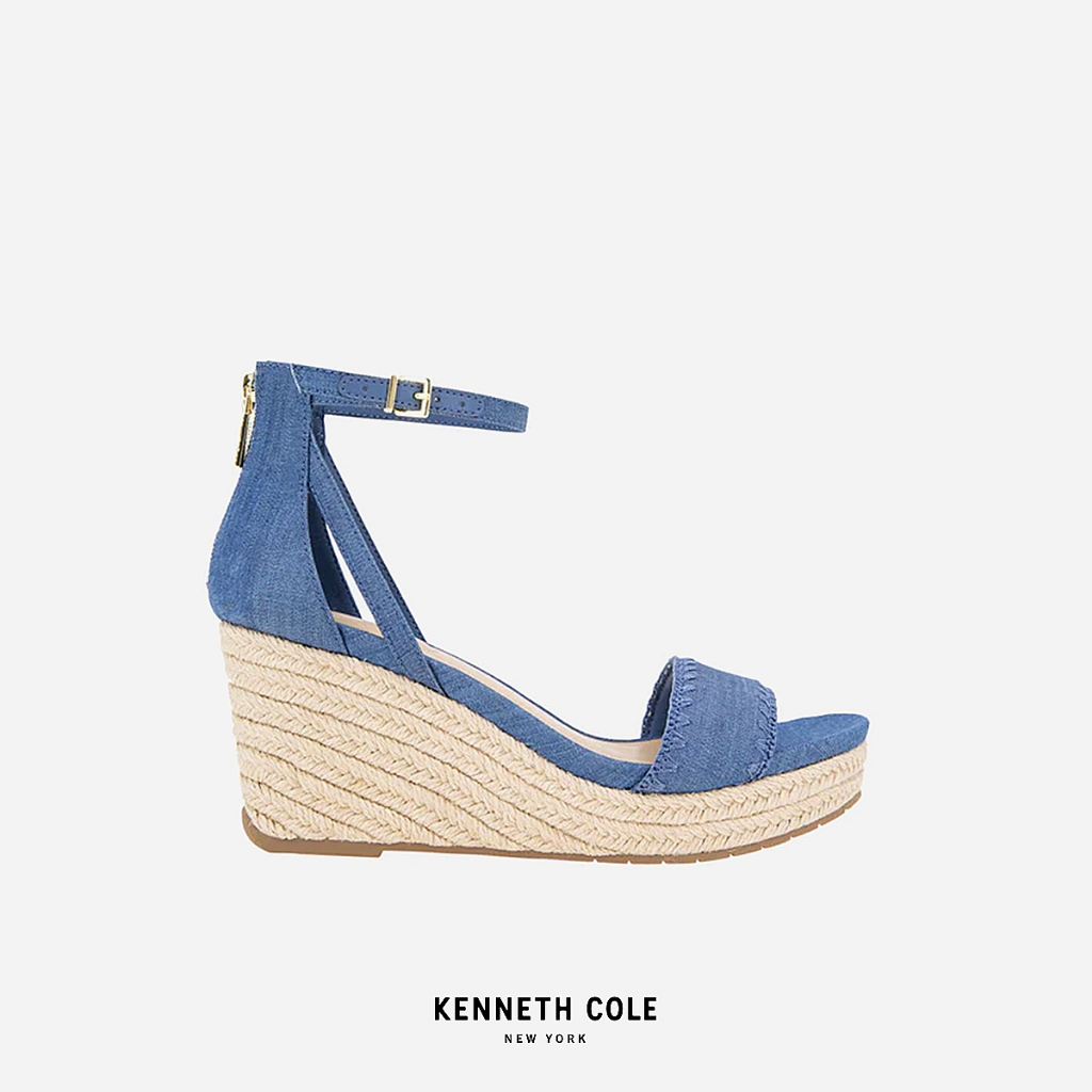 KENNETH COLE รองเท้าส้นตึกผู้หญิง รุ่น COLTON BLUE สีฟ้า ( WED ...