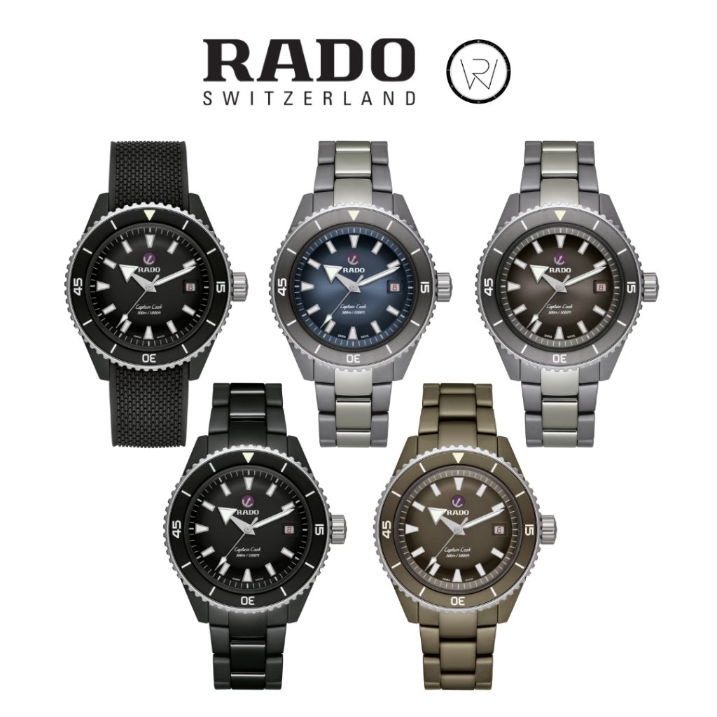 นาฬิกา RADO รุ่น CAPTAIN COOK HIGH-TECH CERAMIC DIVER | Shopee Thailand