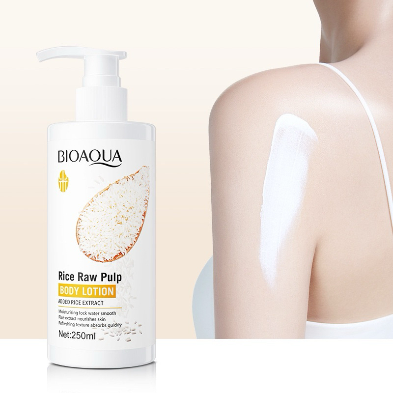โลชั่นบำรุงผิวนมข้าว Bioaqua Rice Body Lotion 250ml. โลชั่นบํารุงผิวกาย ...
