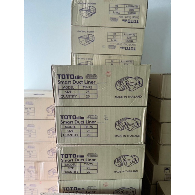 ข้ามคาน ฝาครอบข้ามคาน รางครอบท่อแอร์ TOTO slim TIF-75 1 ลัง 20 ชิ้น ...