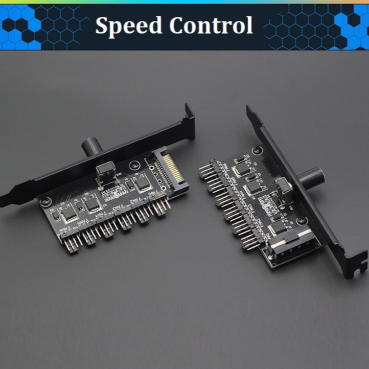 การ์ดควบคุมความเร็วรอบพัดลม Fan speed control 4pin PWM PCIe Slot ...