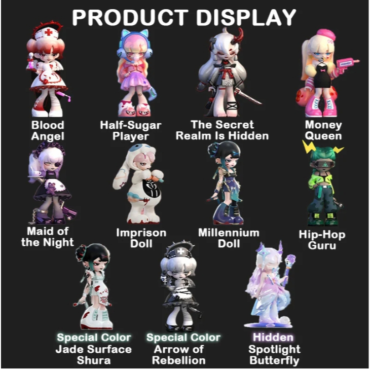 Yandere Girls Tear off the Label Series ฟิกเกอร์ จุ่มๆ 1ชิ้น ของพร้อม ...